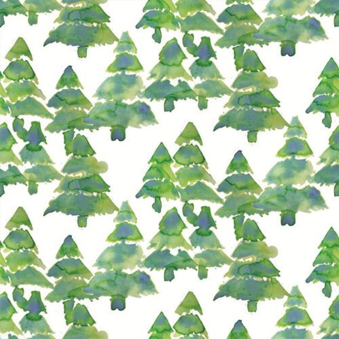 Decoupage Paper Napkin Christmas Trees Ephemera Scrapbooking Card ...