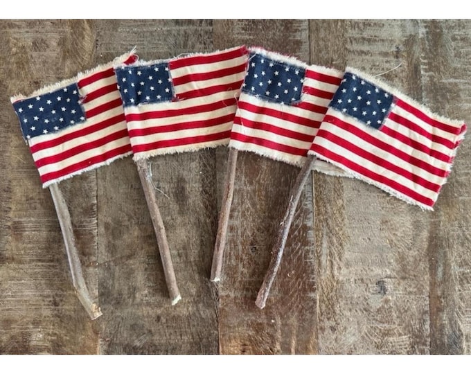 Patriotic Primitive Cotton Flags 4th of July/memorial Day/everyday Flag ...