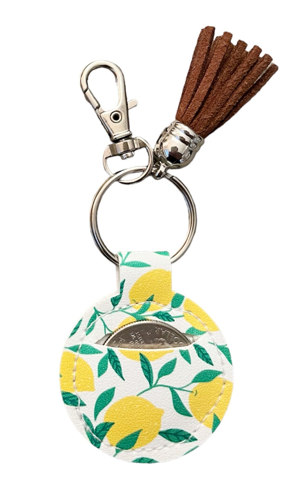 Coin Fob Coin Holder Quarter Keeper Tassel Key Chain Gift Ready to Ship ...