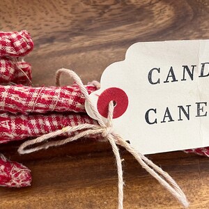 Primitive Candy Canes Homespun Primitive Candy Canes Coffee Stained ...
