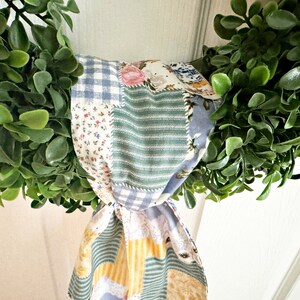 Wreath Sash Boho Patchwork Wreath Sash Front Door Decor Wreath Decor Wreath Scarf - Etsy