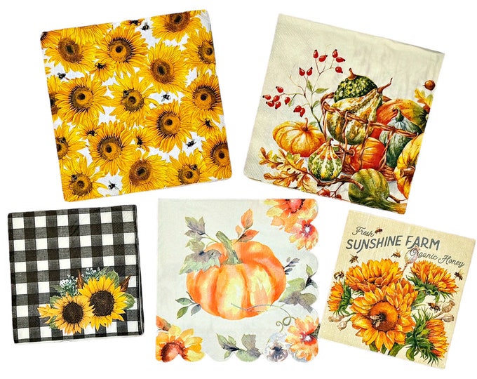 Decoupage Paper Napkin Bundle Ocean Life Paper Napkins Ephemera Card ...