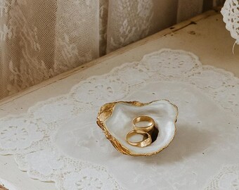 Oyster Shell Ring Dish Pearl Oyster Shell Ring Dish Seashell Jewelry ...