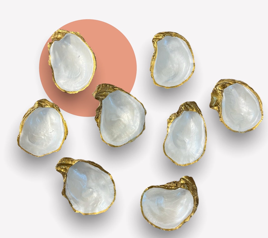 Oyster Shell Ring Dish Pearl Oyster Shell Ring Dish Seashell Jewelry ...