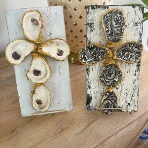 Oyster Shell Cross Art Oyster Shell Decor 2 Designs to Choose From Wall ...