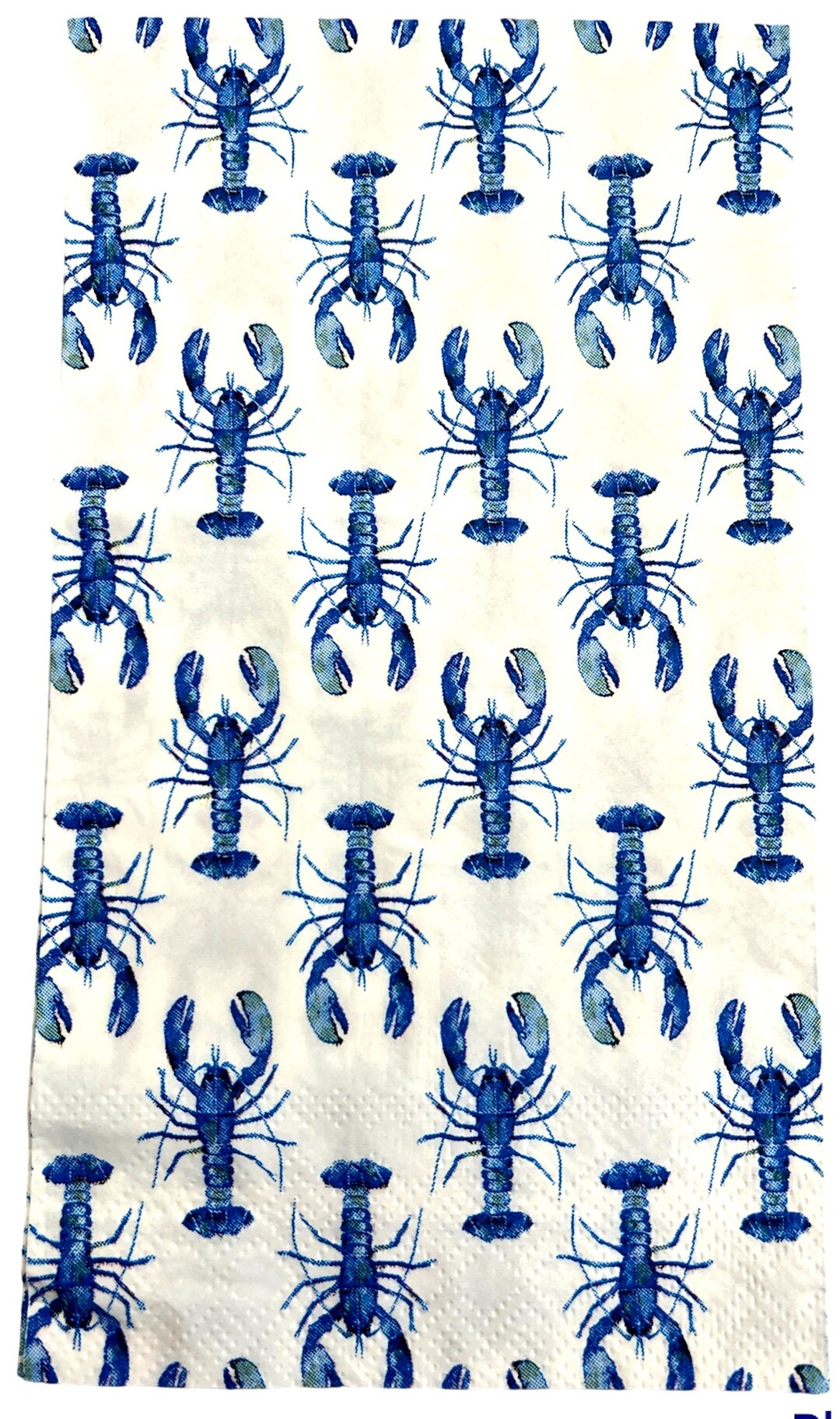 Decoupage Paper Napkin Blue Lobsters Paper Napkin Ephemera Scrapbooking ...