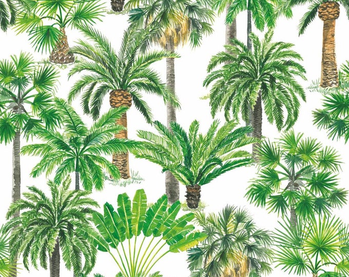 Decoupage Paper Napkin Palm Trees Ephemera Scrapbooking Card Making ...