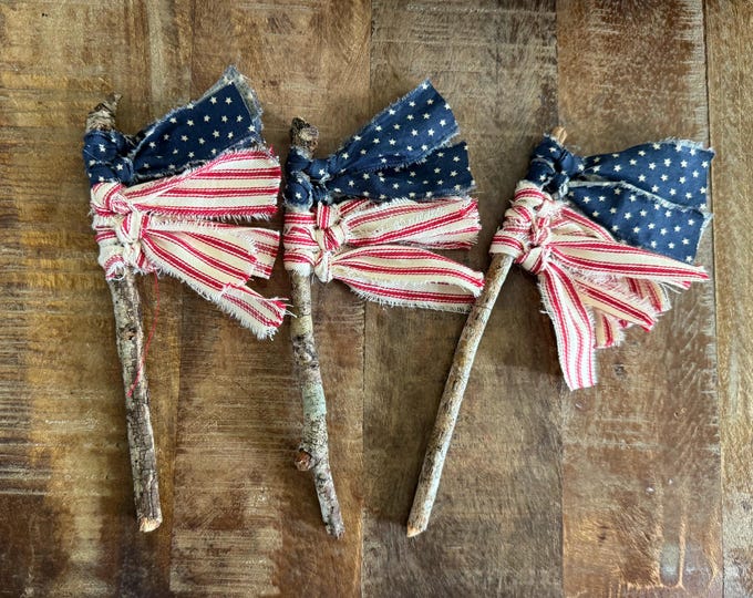 Patriotic Flags Fabric Flags Stick Flags Americana 4th of July/everyday ...