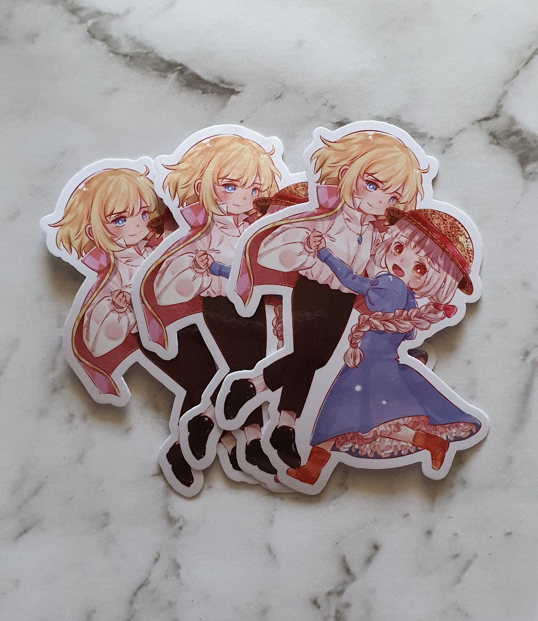 Dancing Howl and Sophie Vinyl Sticker Kawaii Sticker Car Laptop Tablet ...