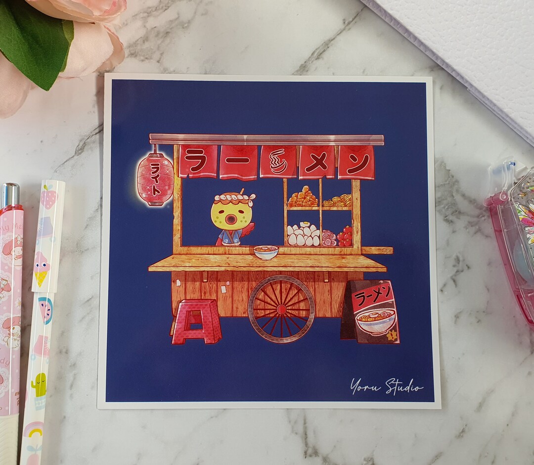 Kawaii AC Zucker Night Stall Art Print Photo Print Cute - Etsy