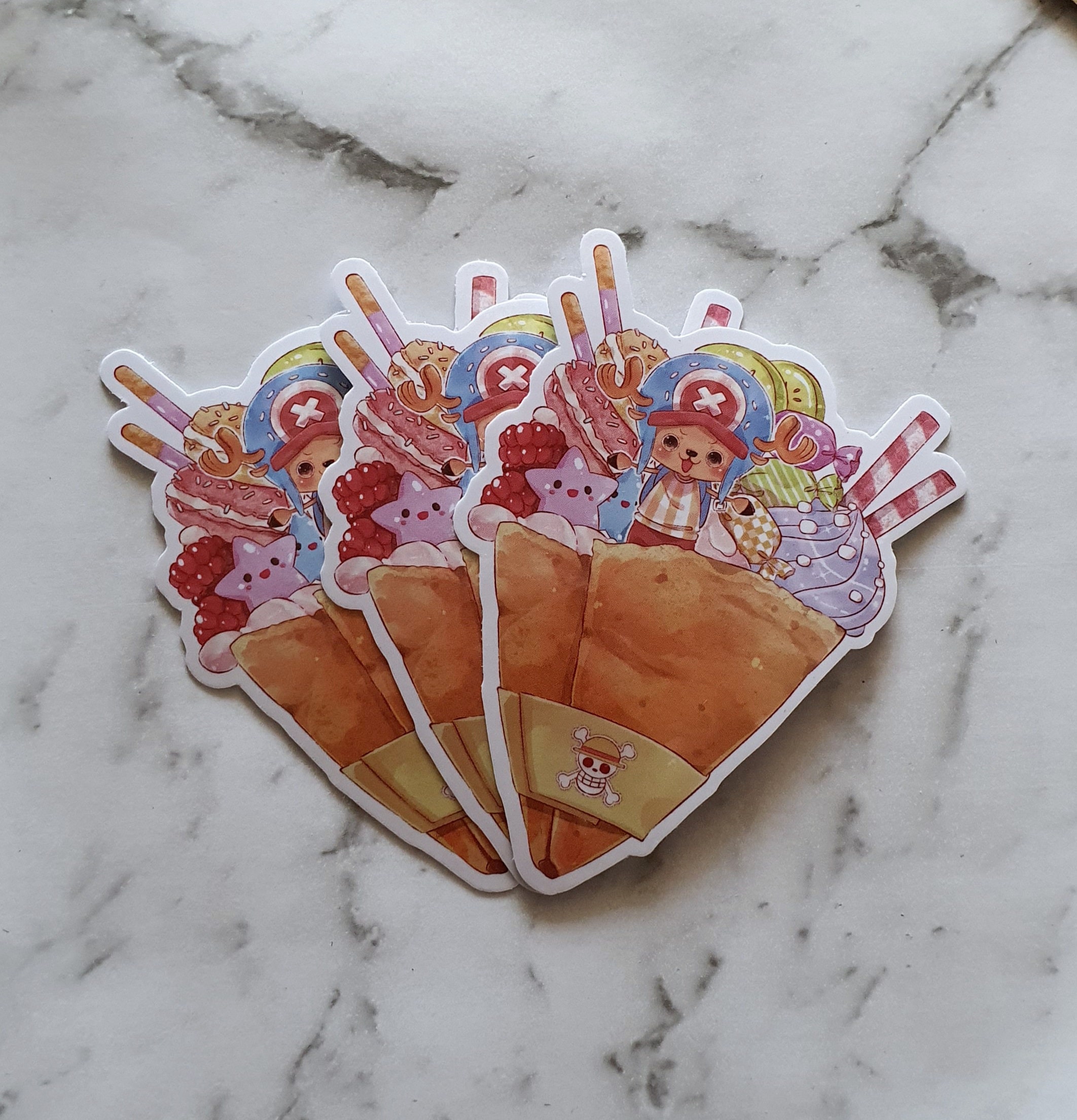 Cute Anime Crepe Vinyl Sticker Kawaii Sticker Car Laptop Tablet Phone ...