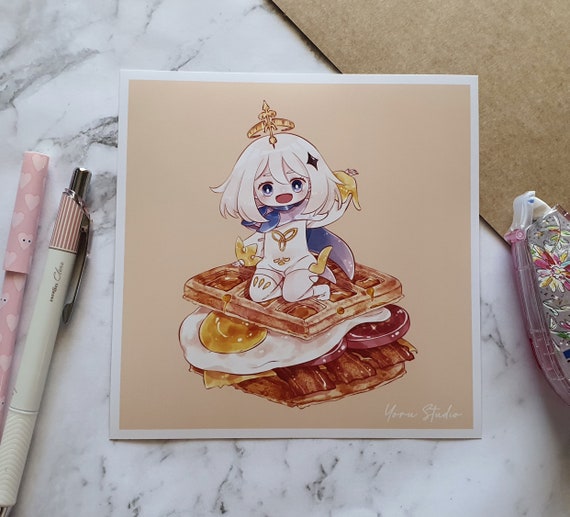 Kawaii Genshin Impact Paimon Art Print Photo Print Cute | Etsy Australia
