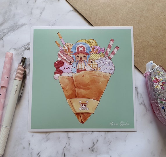 Kawaii Anime Crepe Art Print Photo Print Cute Poster | Etsy