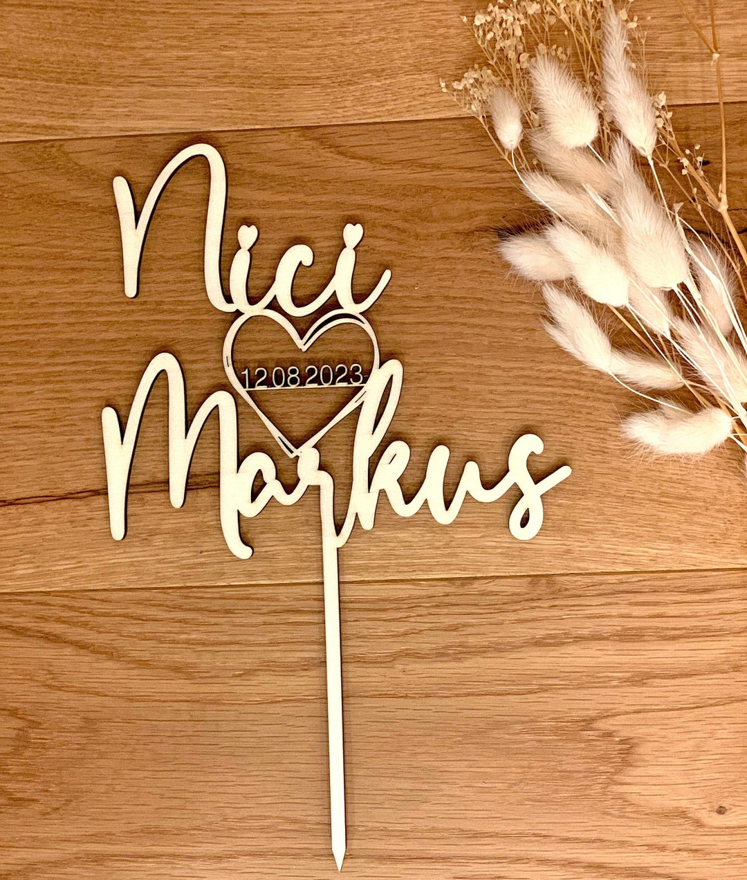 Cake Topper Wooden Topper Cake Topper Wedding Birthday - Etsy