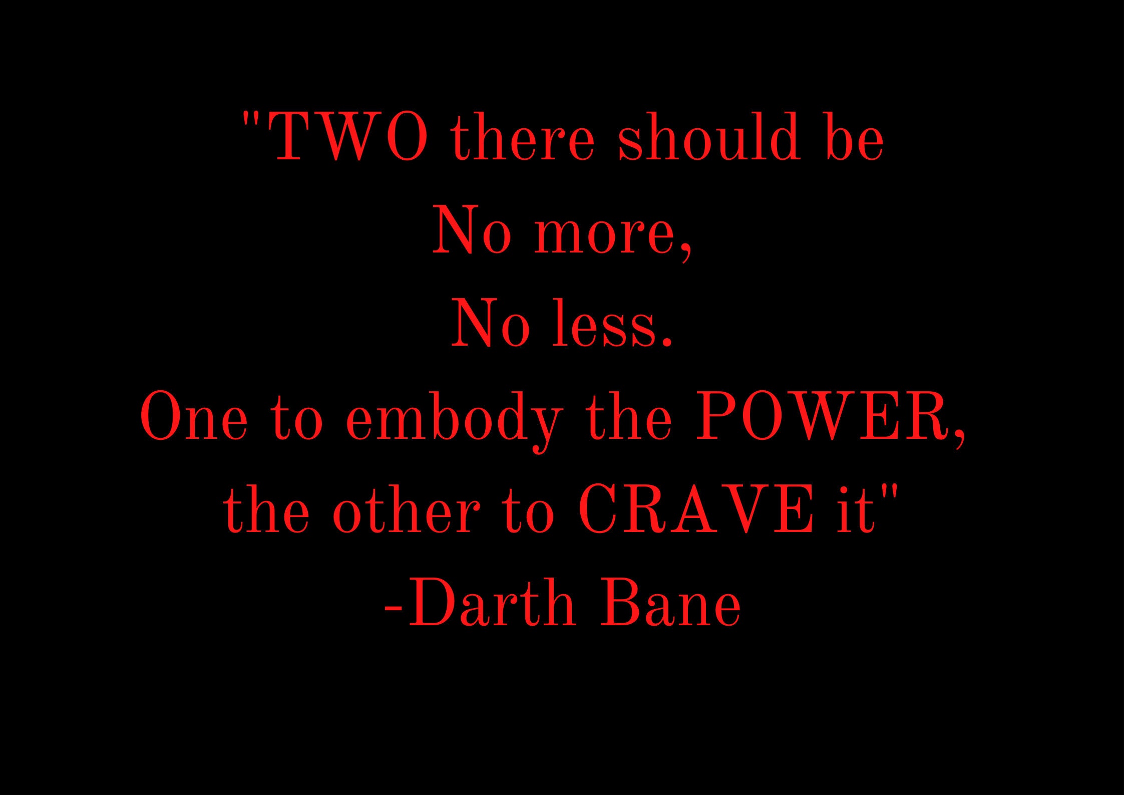 Star Wars Rule of Two POSTER Darth Bane Old Republic Sith Empire Wall ...