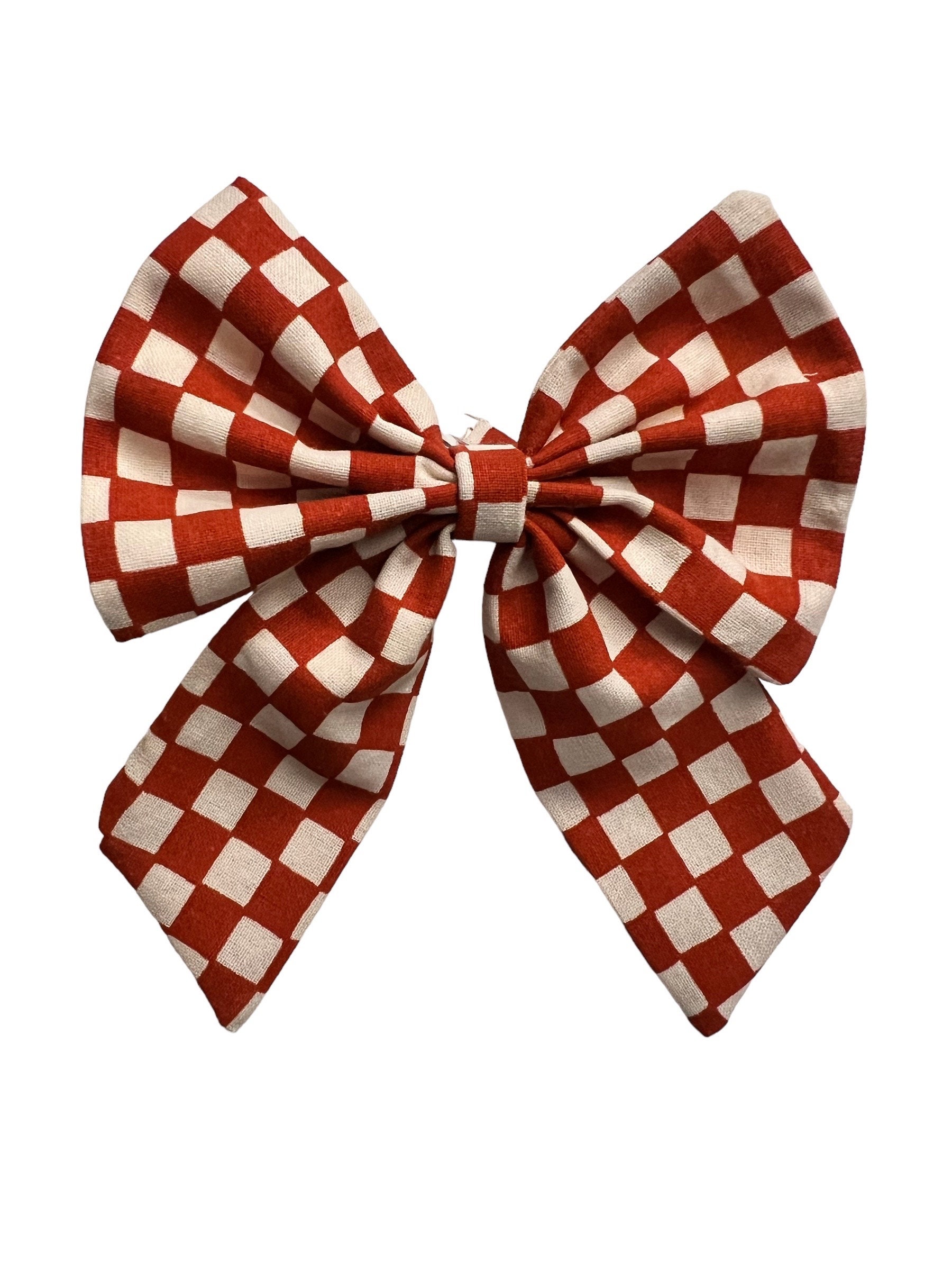 Boho Bows Check Board Sailor Bow Sailor Bow Fabric Bow - Etsy