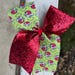 Grinch Christmas Hair Bow: Cheer Style Holiday Accessory - Etsy