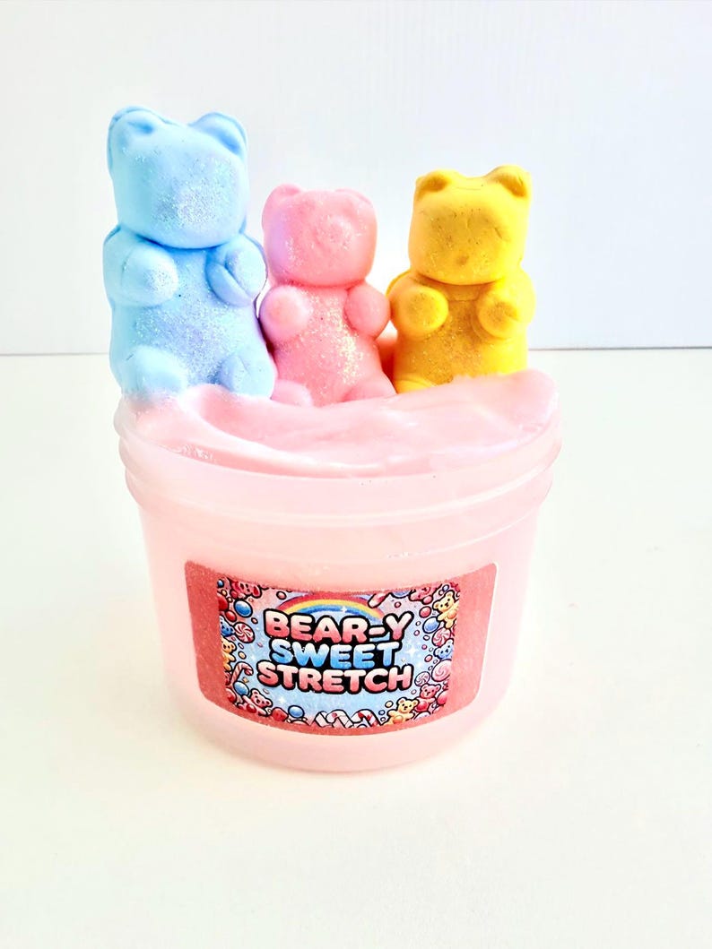Slime DIY Slime Kit Gummy Bear Slime Bear-y Sweet Stretch Toy Stress ...