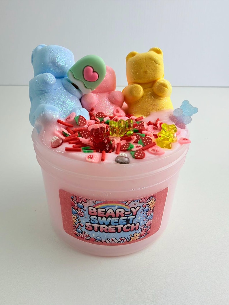 Slime DIY Slime Kit Gummy Bear Slime Bear-y Sweet Stretch Toy Stress ...