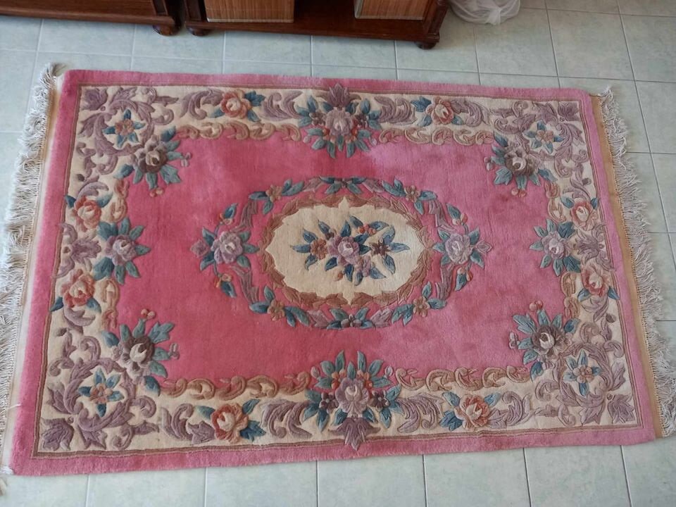 Vintage Oriental Hand-knotted Wool Peking Chinese Art Deco Aubusson Rug ...