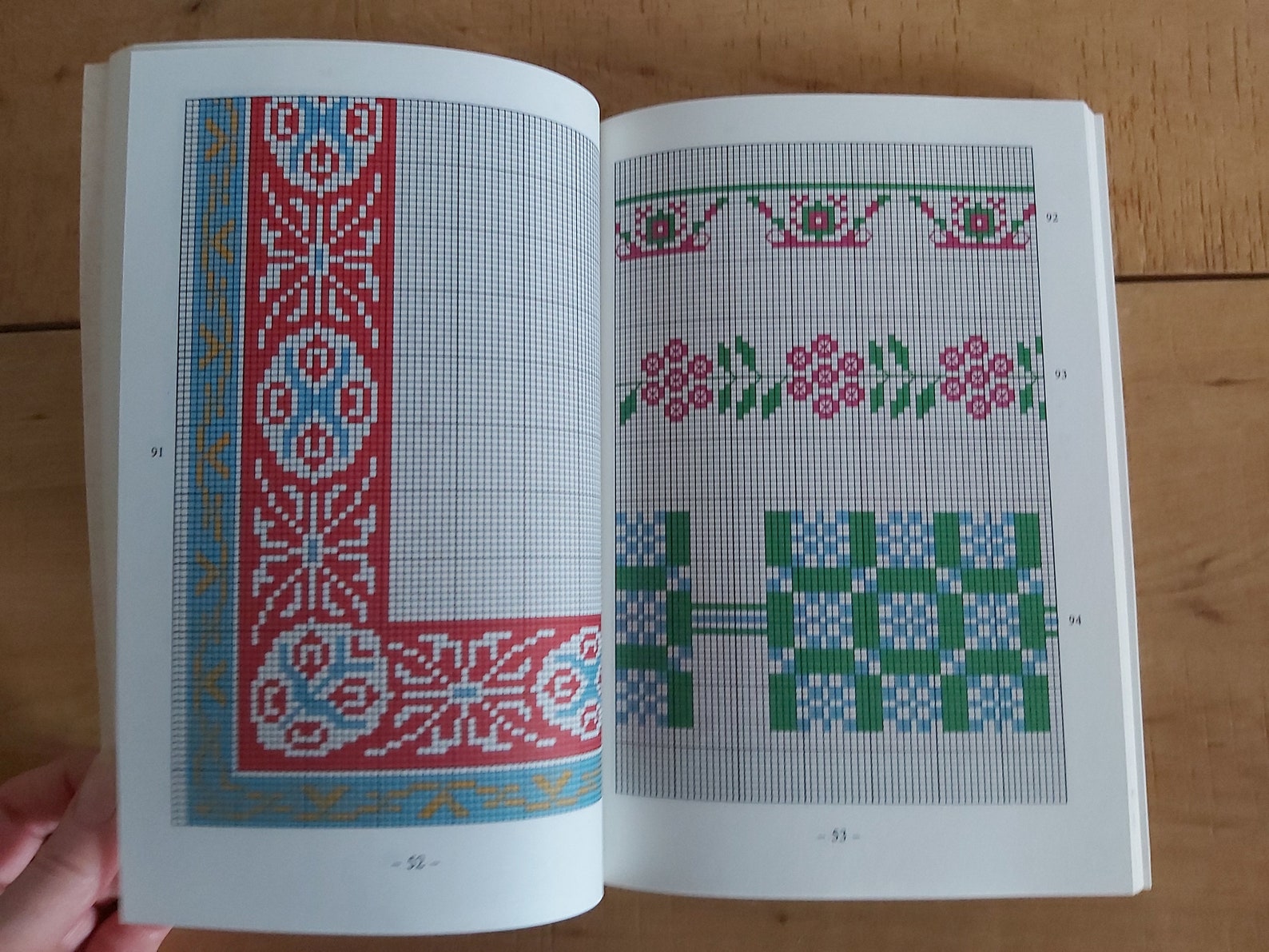 Traditional Eastern-european Folk Cross-stitch Embroidery Vintage ...