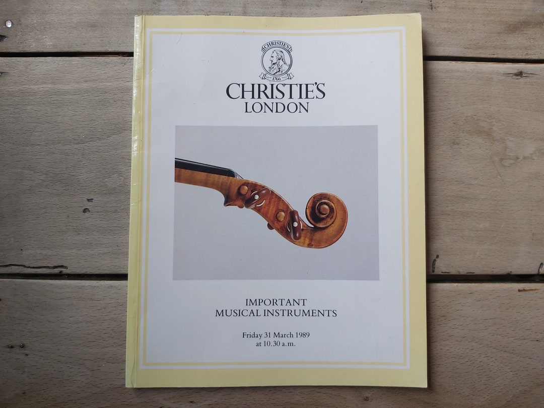 Christie's Important Musical Instruments Rare Vintage Auction Catalogue ...