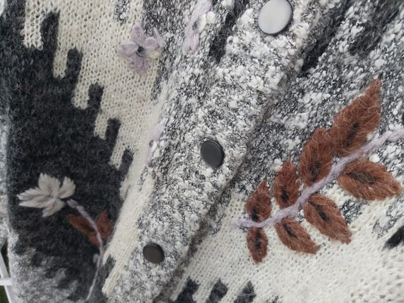 Vintage Mohair Wool Blend Textured Knitted Cardigan Lovely Vintage Mohair Wool Blend Textured Knitted Cardigan Lovely