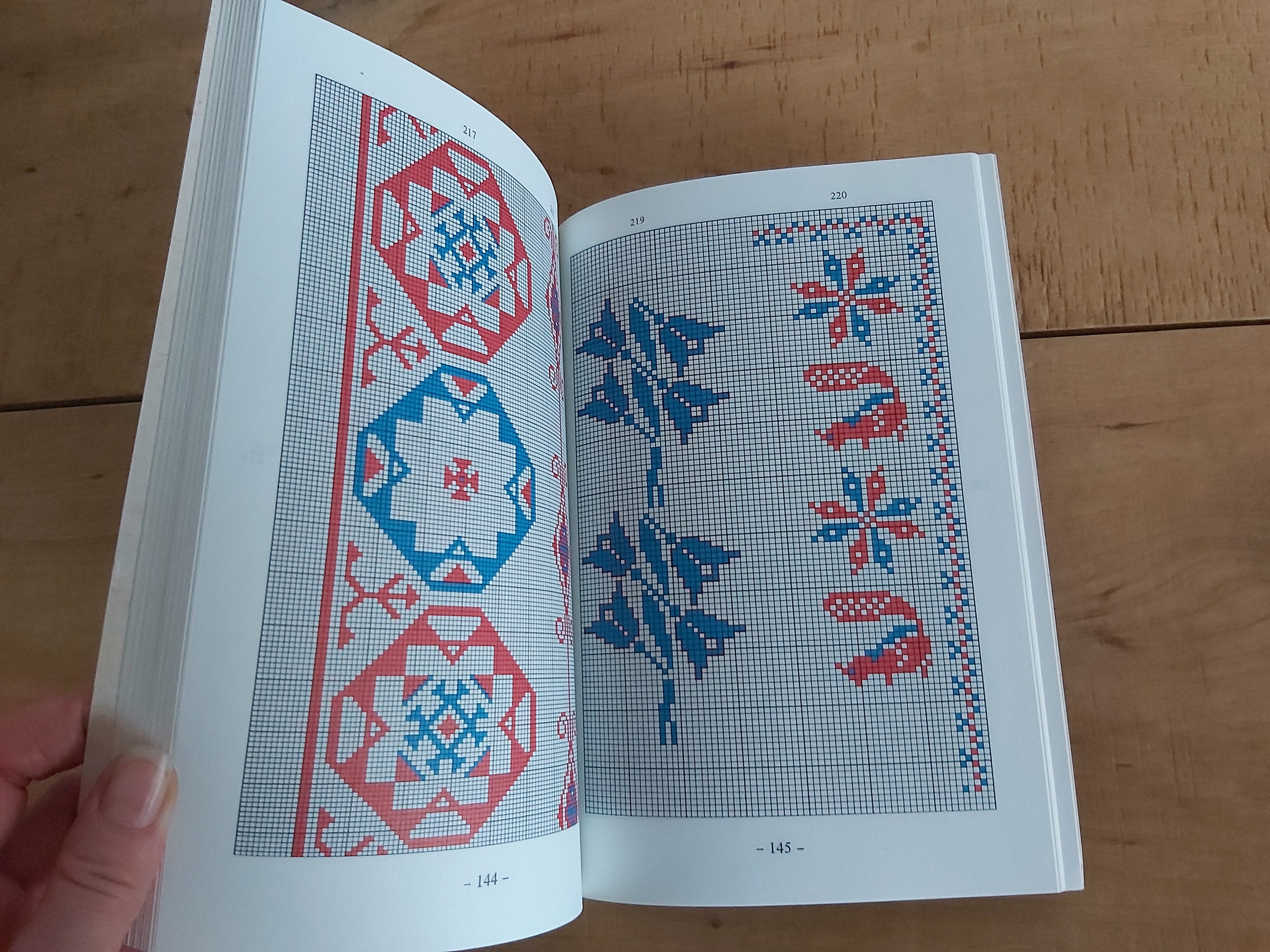 Traditional Eastern-european Folk Cross-stitch Embroidery Vintage ...