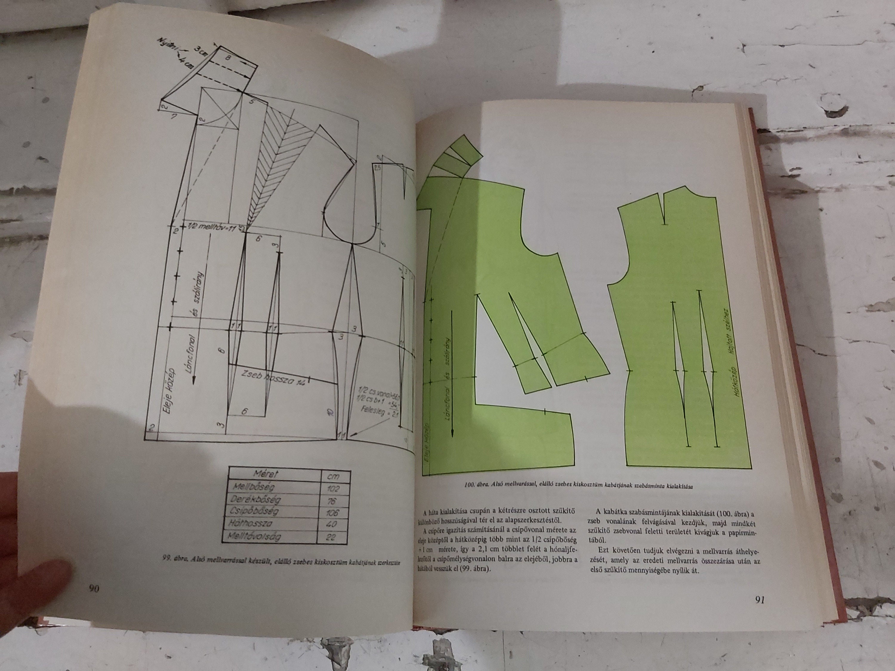 Sewing Pattern Drawing for Ladies Dressmakers Taylors Milliners French ...