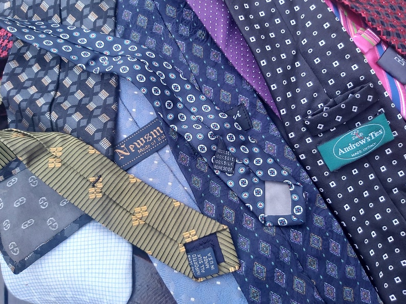 13 Pure Silk Ties Neckties Most of Them Are Made in Italy - Etsy