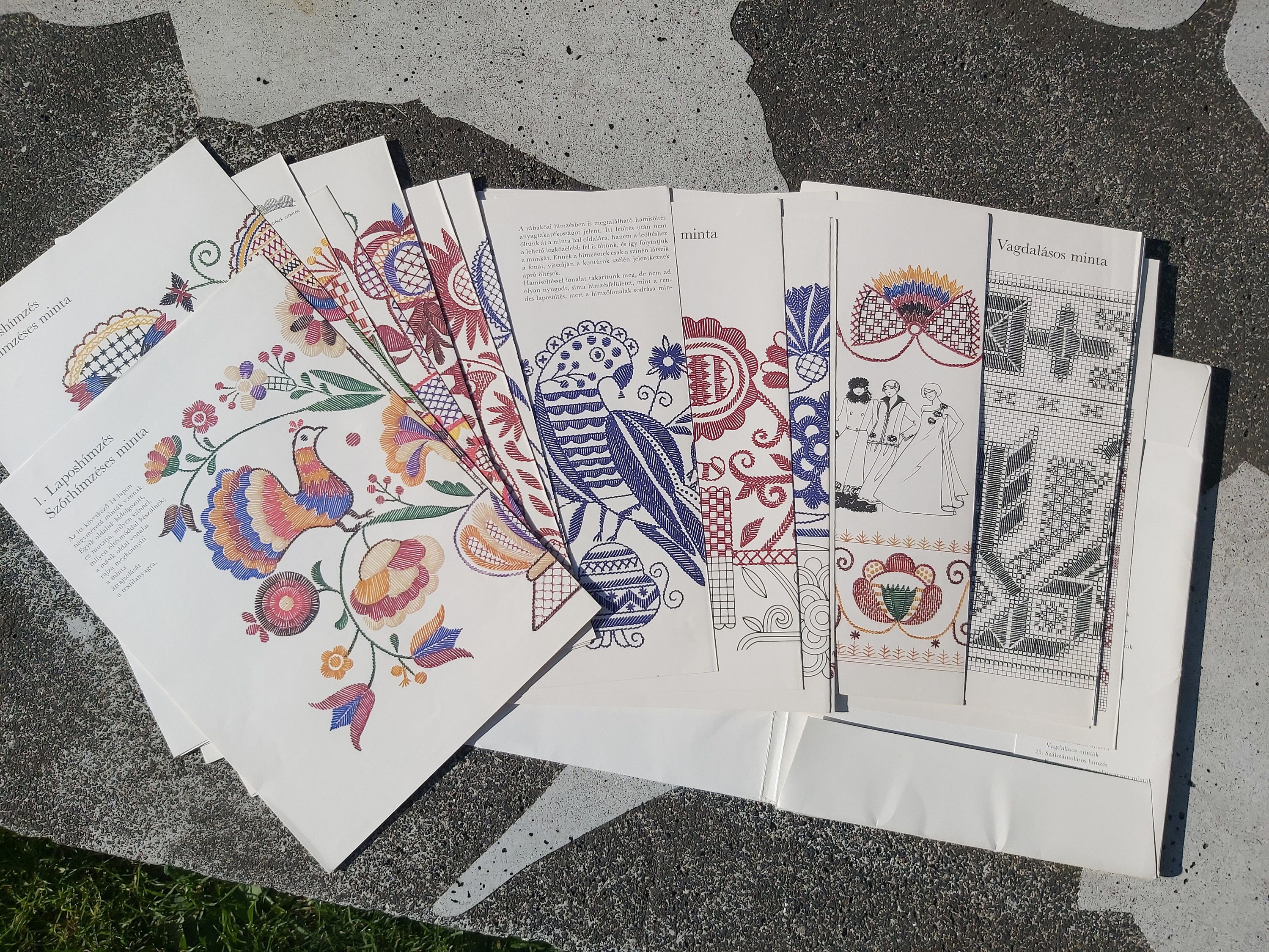 Hungarian Folk Embroidery Cross Stitch Pattern Book Rábaközi Hímzések ...