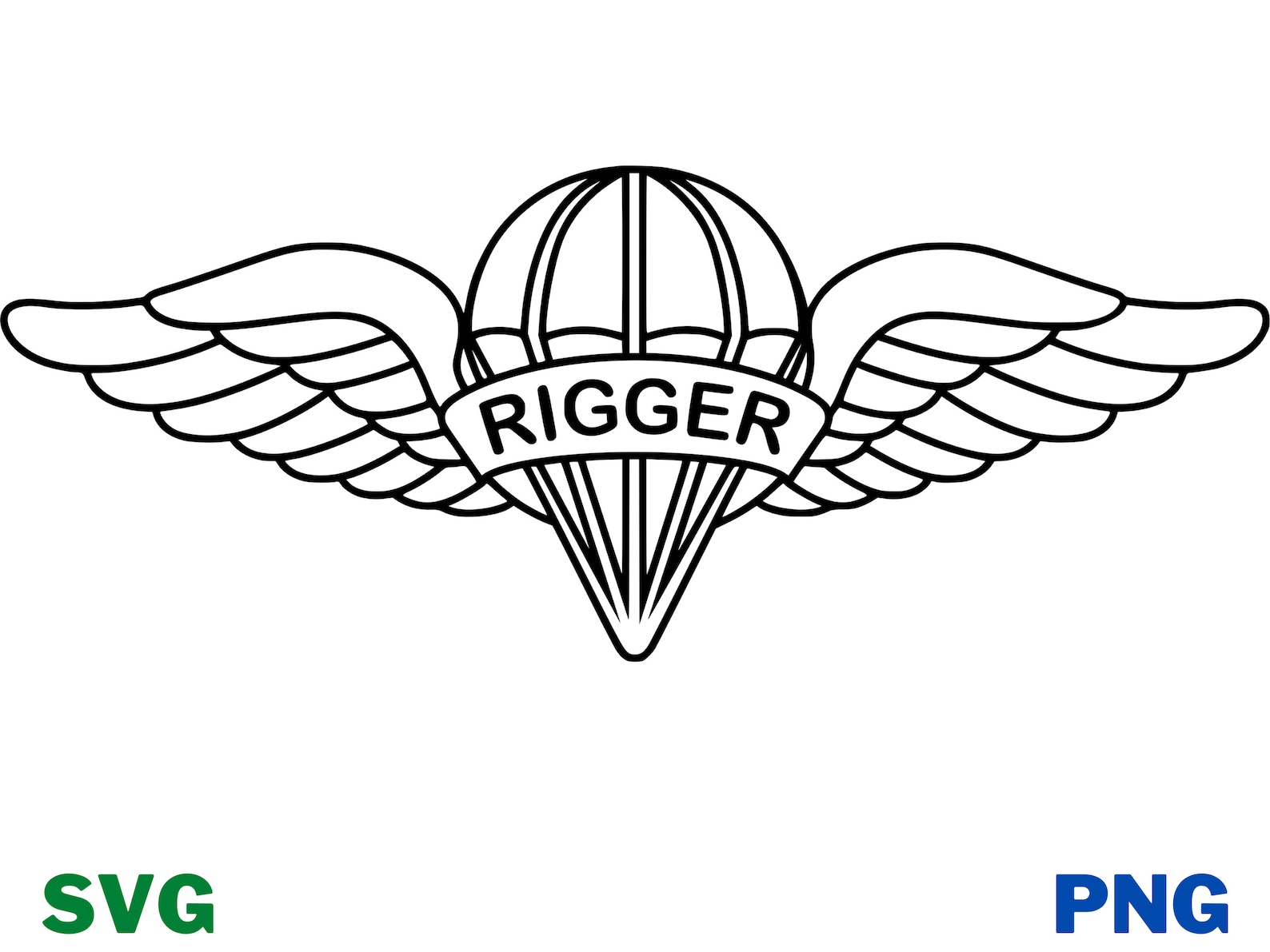 Army Parachute Rigger Badge SVG PNGDigital Download Only | Etsy