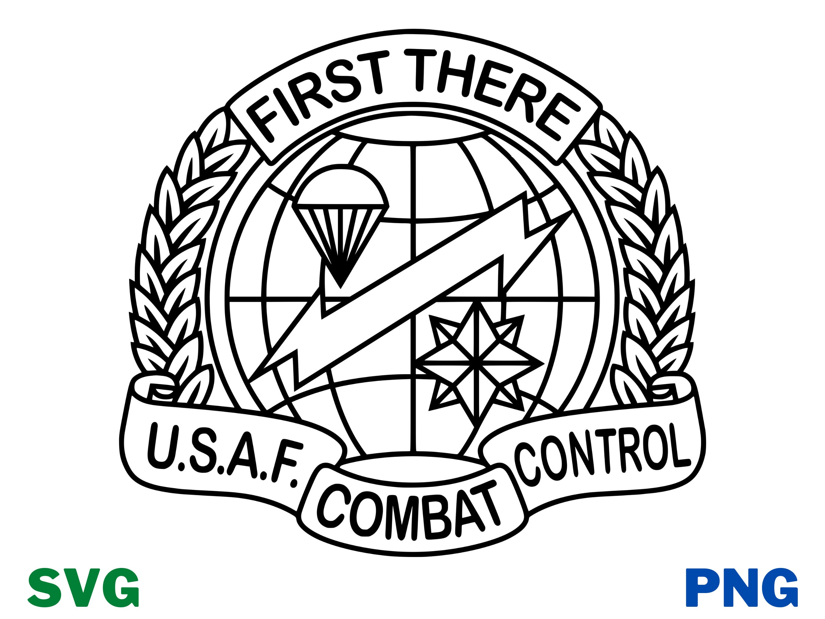 Air Force Combat Control Team Badge SVG PNGDigital Download | Etsy
