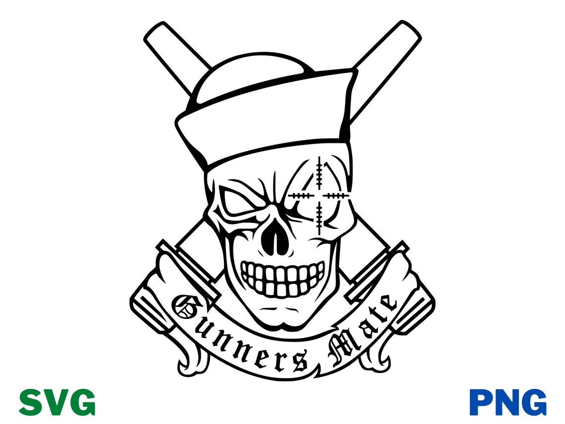 Navy Gunners Mate Guns SVG PNG Digital Download Only | Etsy