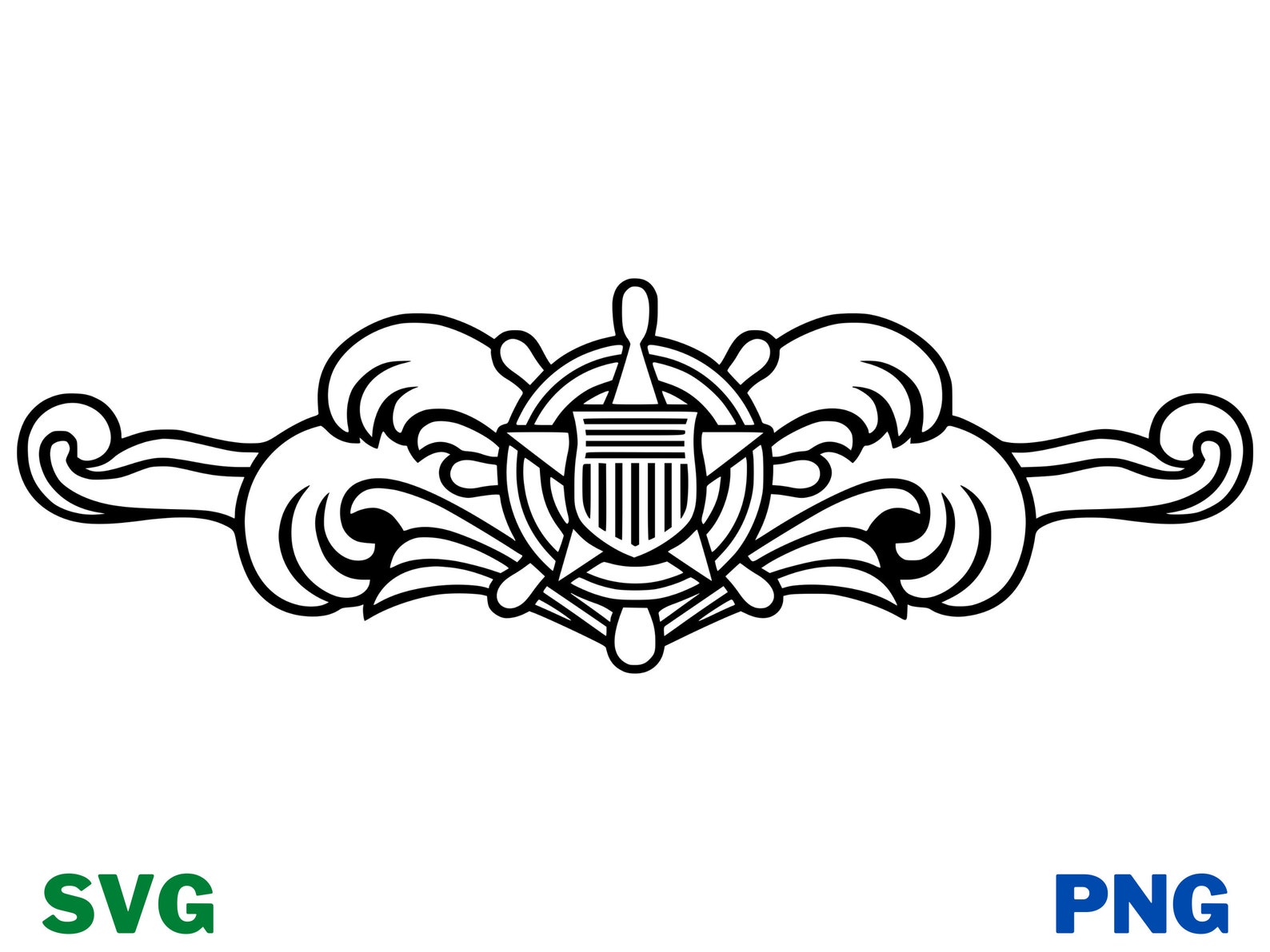 Coast Guard Cutterman Insignia SVG PNGDigital Download Only | Etsy