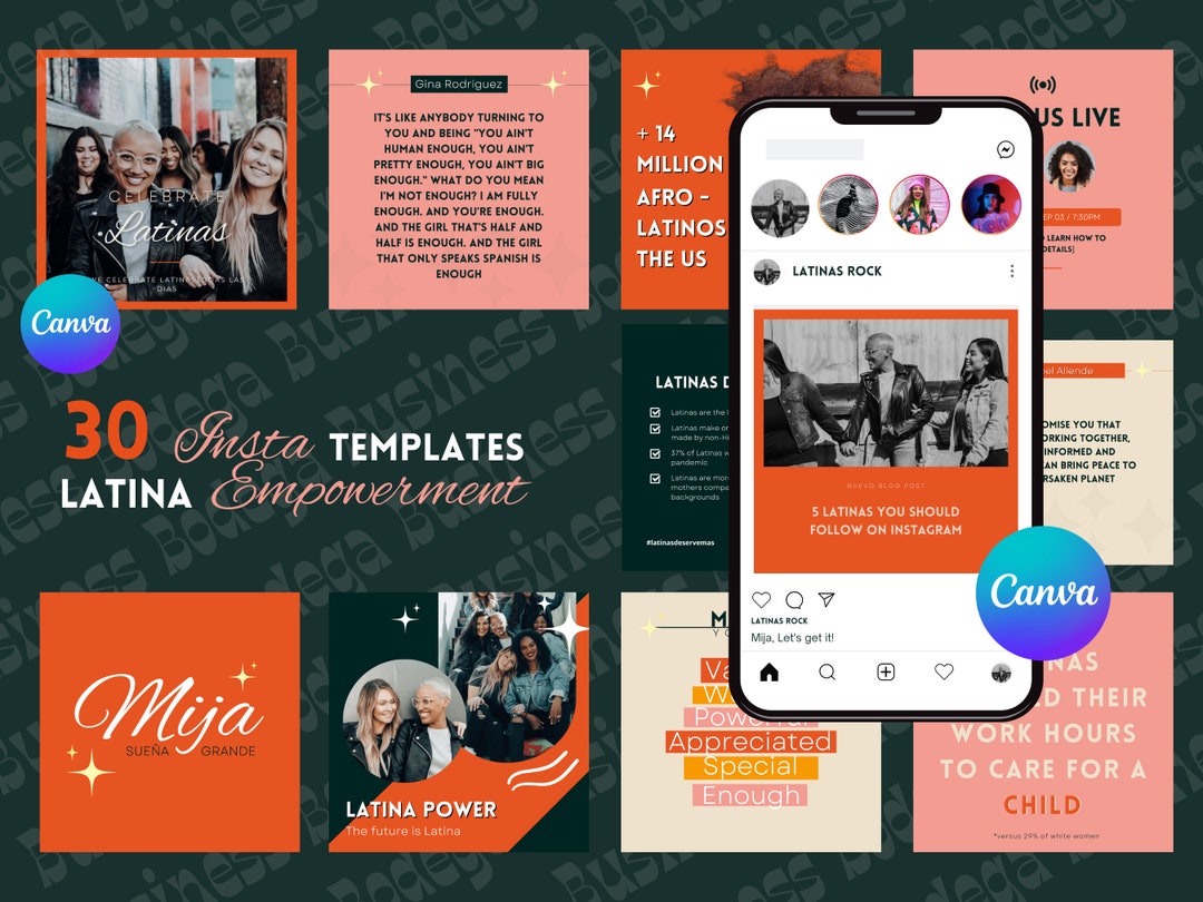 30 Latina Empowerment Instagram Templates - Etsy