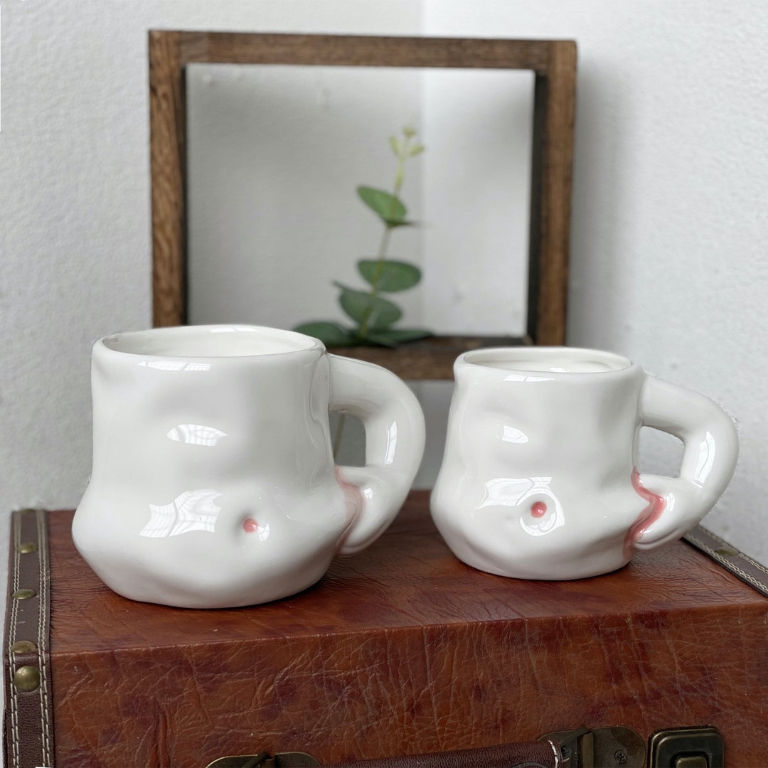 Big Cute Fat Belly Mugcoffee Mughandmade Ceramic Mug 14 Oz - Etsy