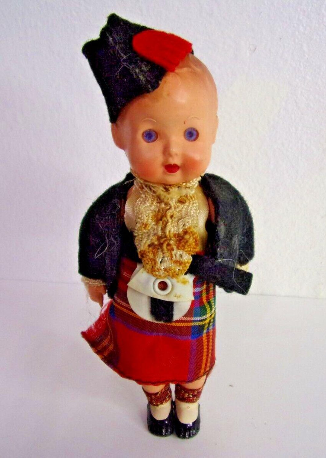 Vintage 1950's Roddy Scottish Doll Made in England- Hard Plastic - Etsy