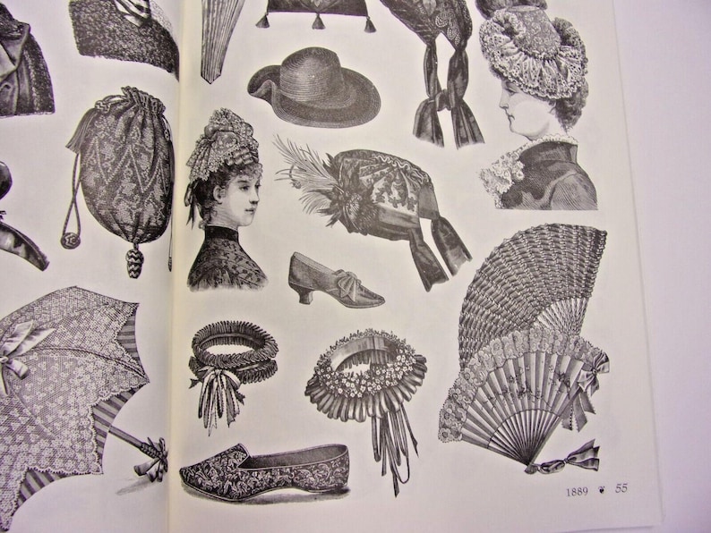 Shoes, Hats and Fashion Accessories: A Pictorial Archive, 1850-1940 - Etsy
