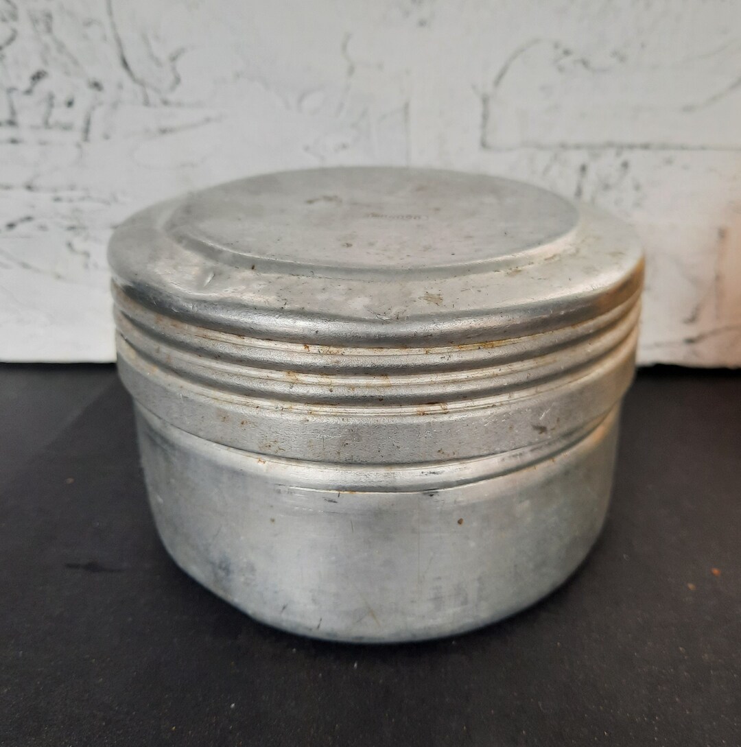 Retro Military Lunch Box, Military Canteen, Vintage Small Aluminum Food ...
