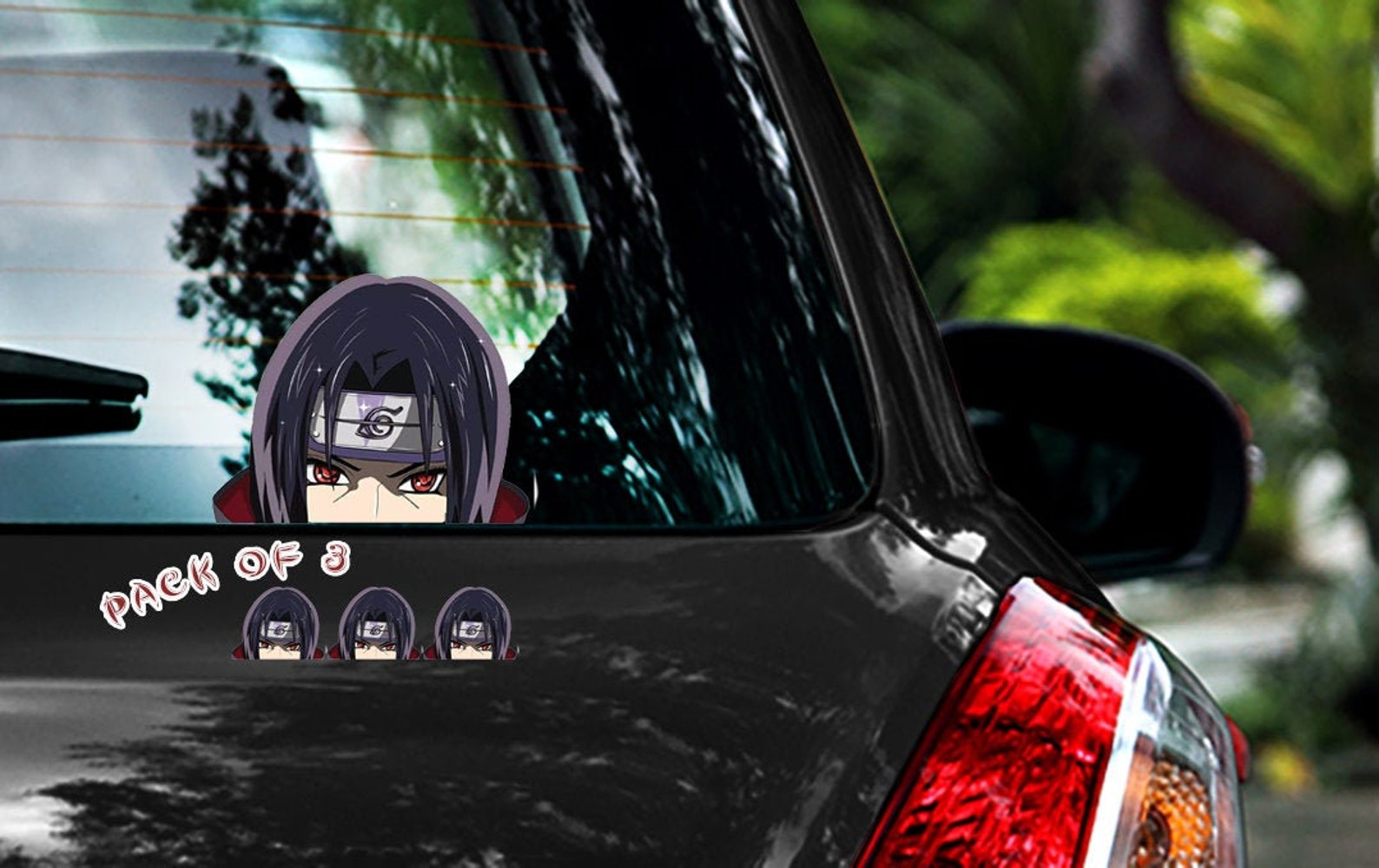 Sharingan itachi peeker Decal Anime Car Decal Decal Window | Etsy