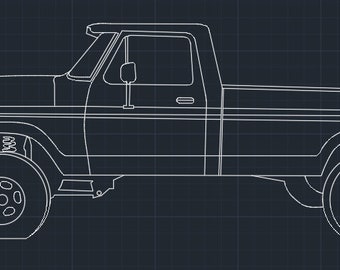 Pickup Truck Dxf | Etsy