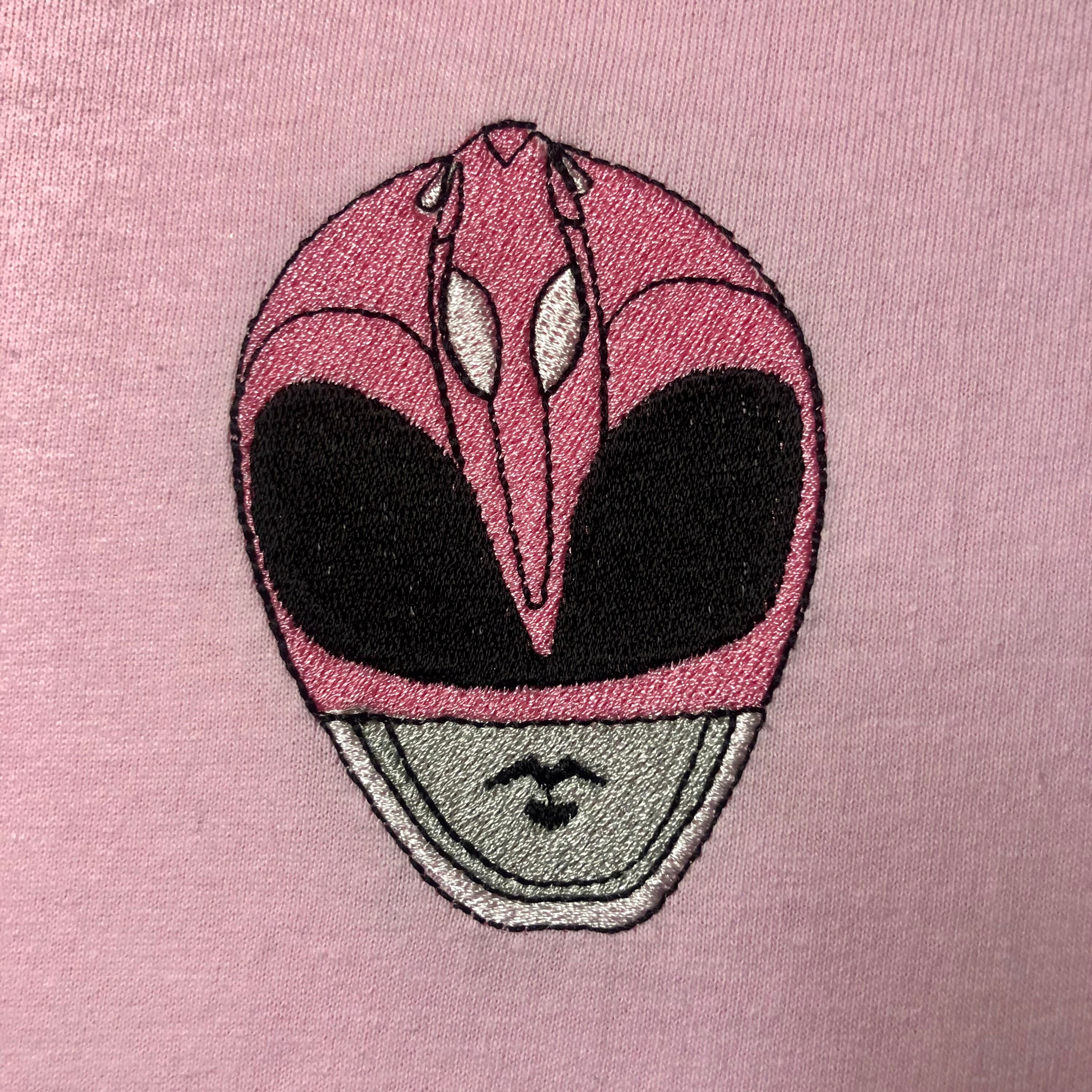 Pink Mighty Morphin Power Rangers Embroidered T-shirt - Etsy