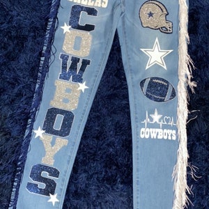 Custom Football Team Jeans - Etsy