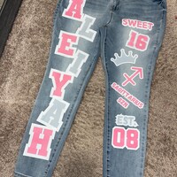 Custom Jeans - Etsy