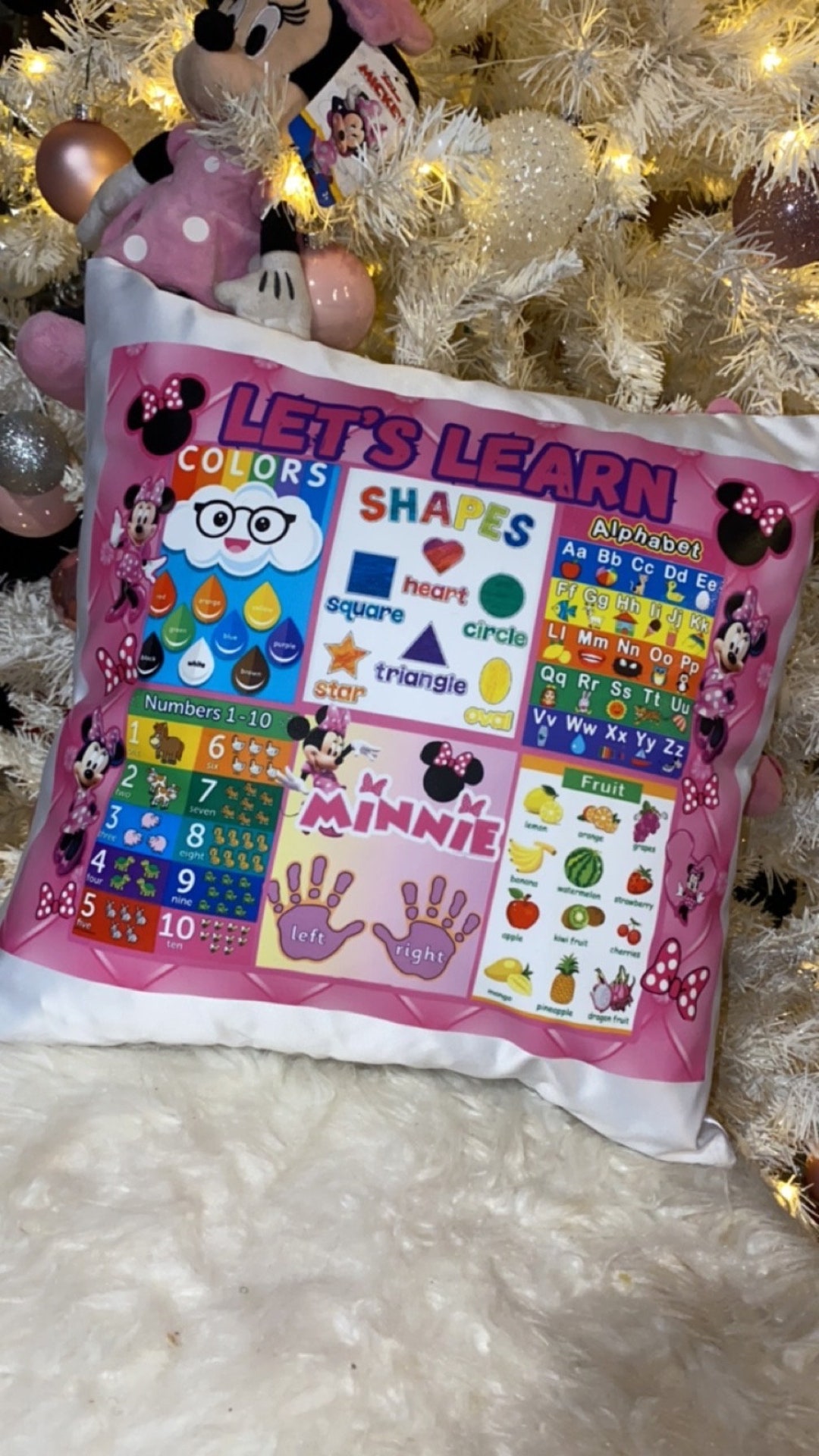 Learning Pillows Educational Alphabet and Number Pillows for Kids Soft ...