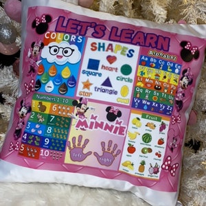 Learning Pillows Educational Alphabet and Number Pillows for Kids Soft ...