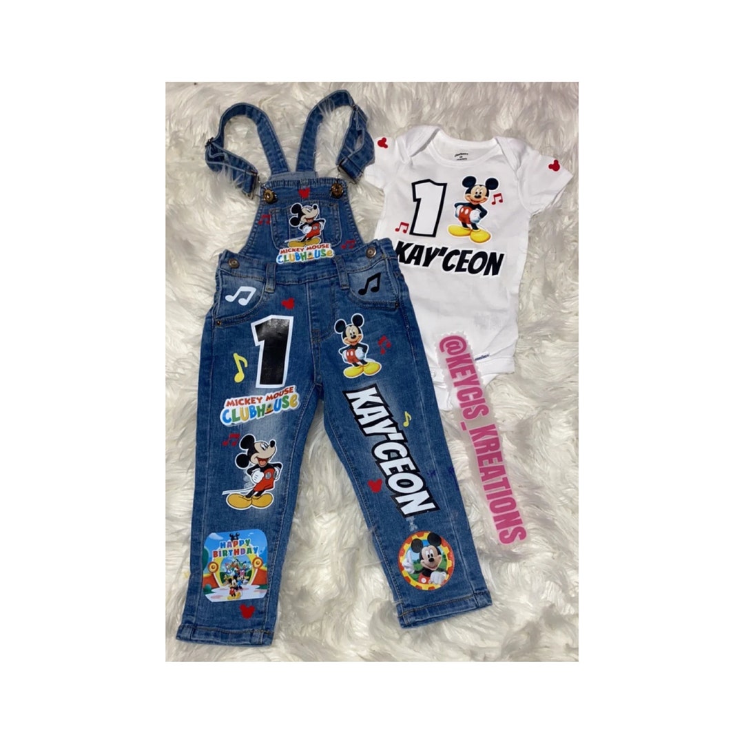 Mouse Inspired Skirt Set Character Birthday Outfit for Girls Handmade ...