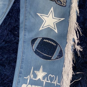 Custom Football Team Jeans - Etsy
