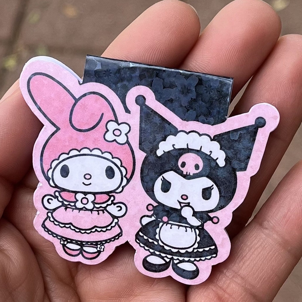 My Melody & Kurumi Magnetic Bookmark / Inspired / Book / Cute - Etsy